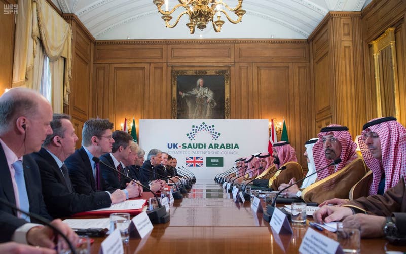 محمد بن سلمان وماي يتفقان على أهمية مواجهة تدخلات إيران